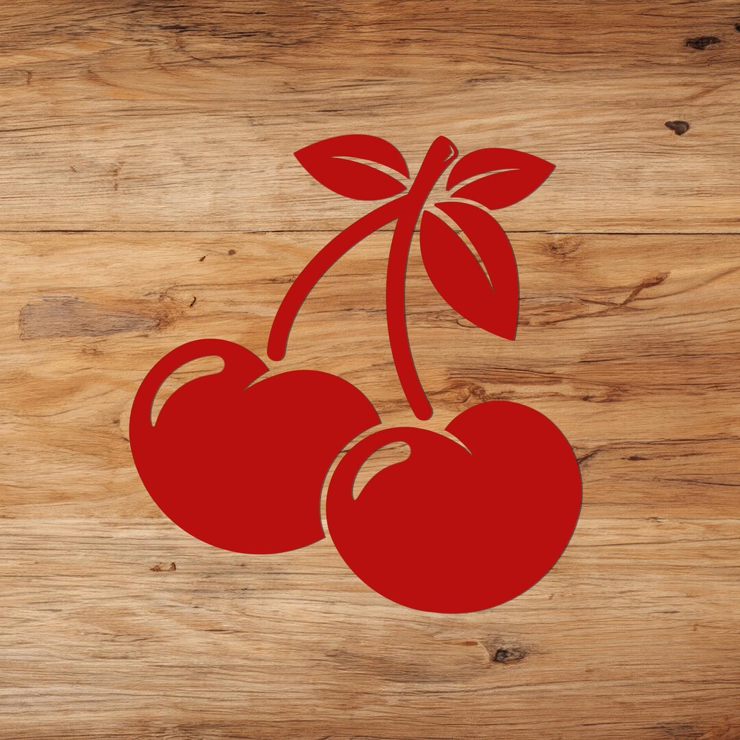 Cherries Vinyl Decal Sticker, Cherry Fruit - Etsy