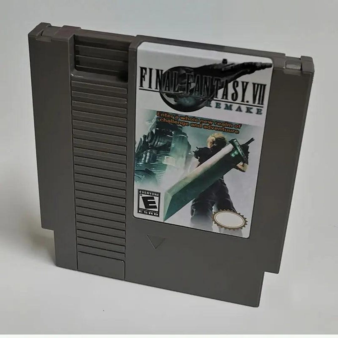 Final Fantasy VII: Remake - NES Nintendo Entertainment System 1983 72 ...