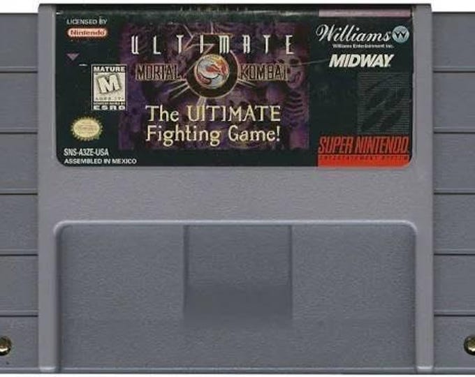 Ultimate Mortal Kombat 3 SNES Horizontal Case No Game Replacement ...