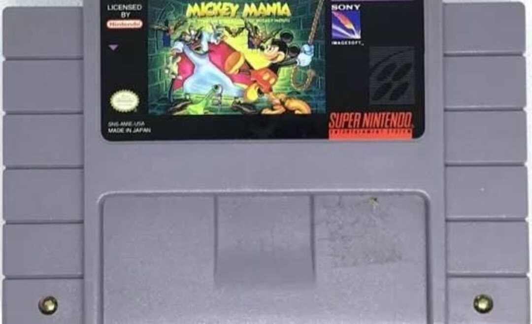 Mickey Mania "the Timeless Adventures of Mickey Mouse" - SNES - Super ...