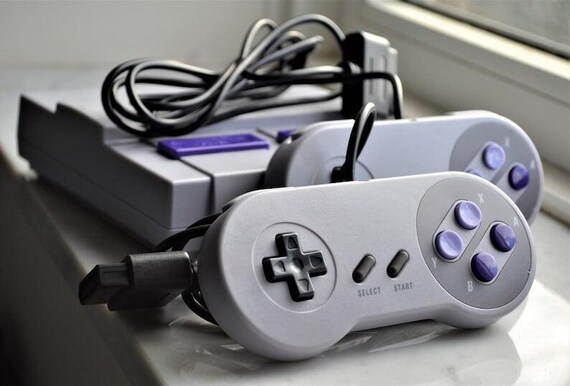 16 Bit Snes Super Nintendo Replacement Console Play O… - Gem