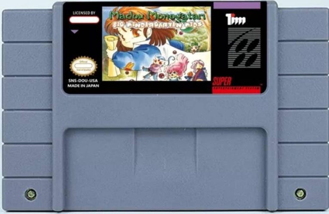 Madou Monogatari - Big Kindergarten Kids - SNES - Super Nintendo Ent ...