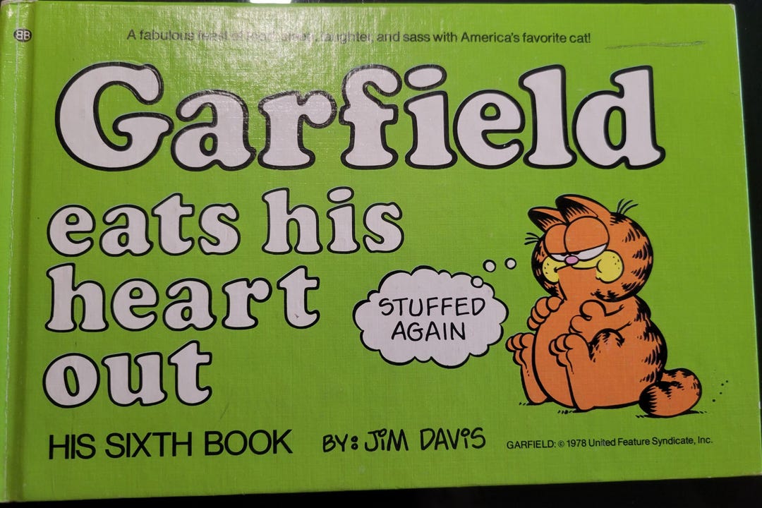 1978 GARFIELD Book Club Edition: 2564 6th Hardcover Book! "garfield ...