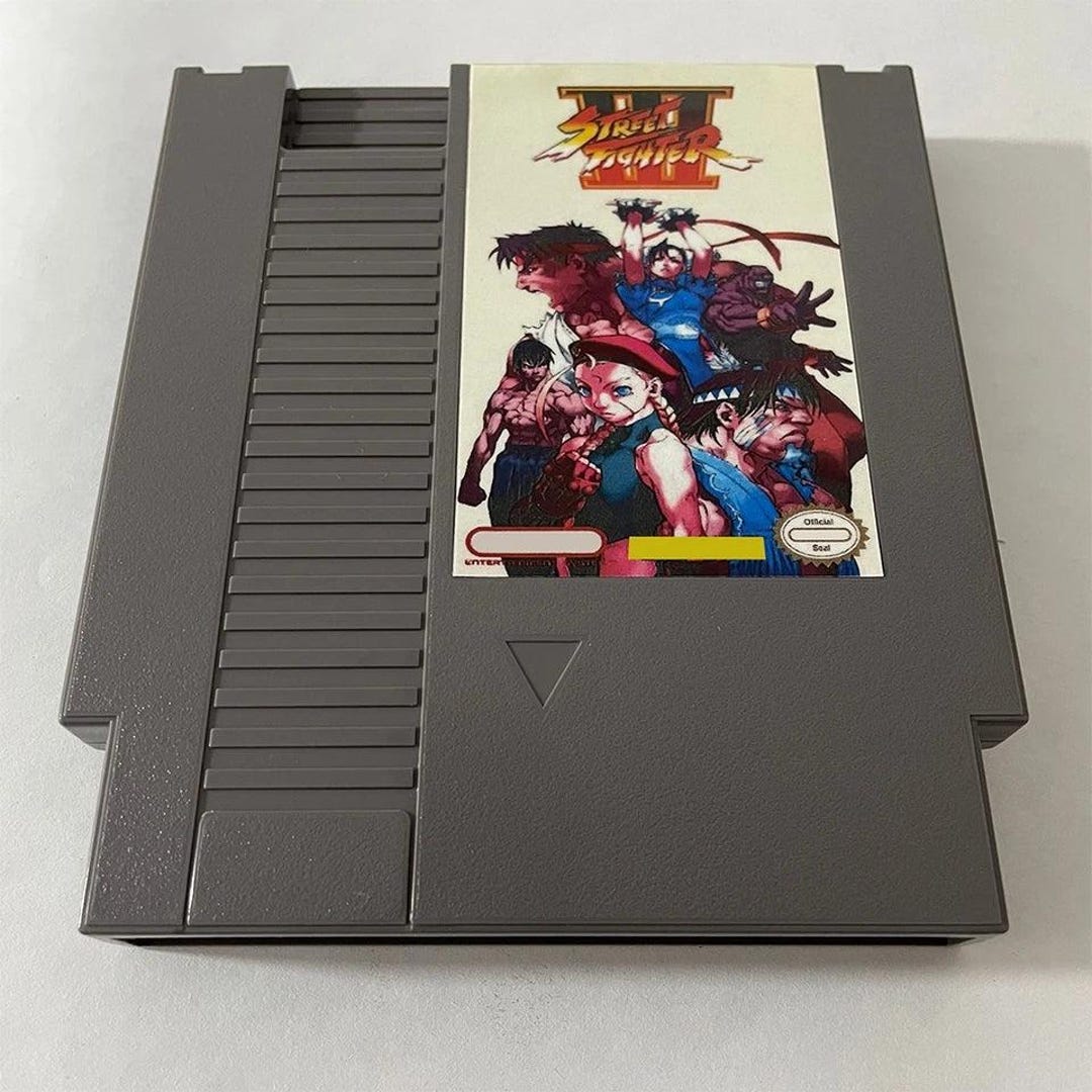 Street Fighter 3 NES Nintendo Entertainment System 1983 72 Pin 8 Bit ...