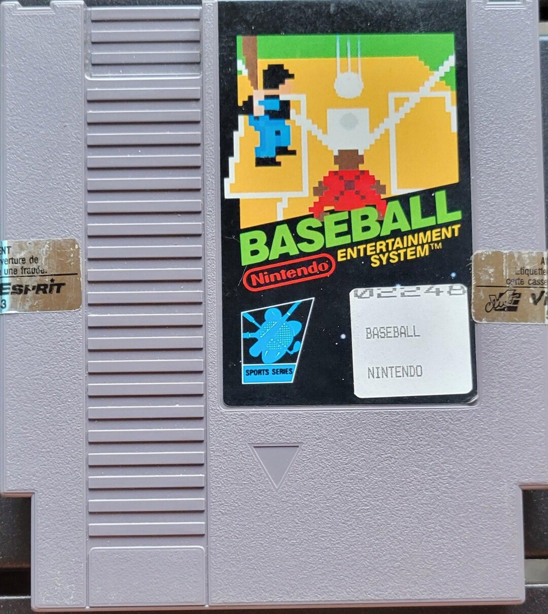 BASEBALL - Authentic NES (nintendo Ent. System 1983) 72 Pin 8 Bit Video ...