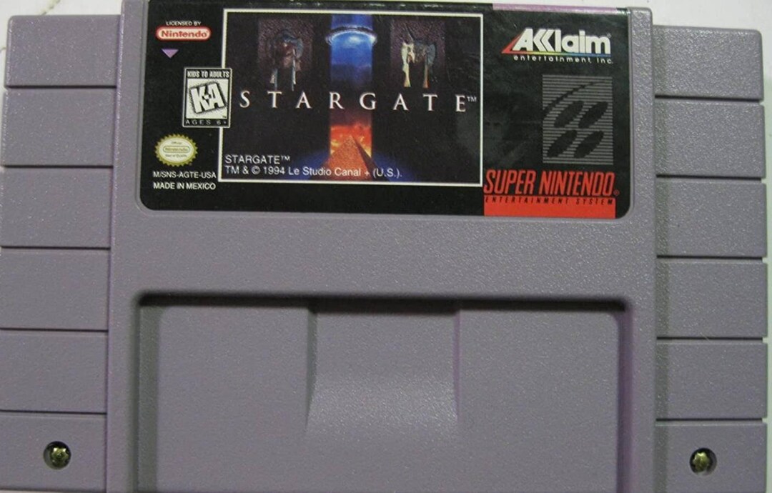 STARGATE SNES Super Nintendo Ent. System 1994 NTSC Cartridge - Etsy