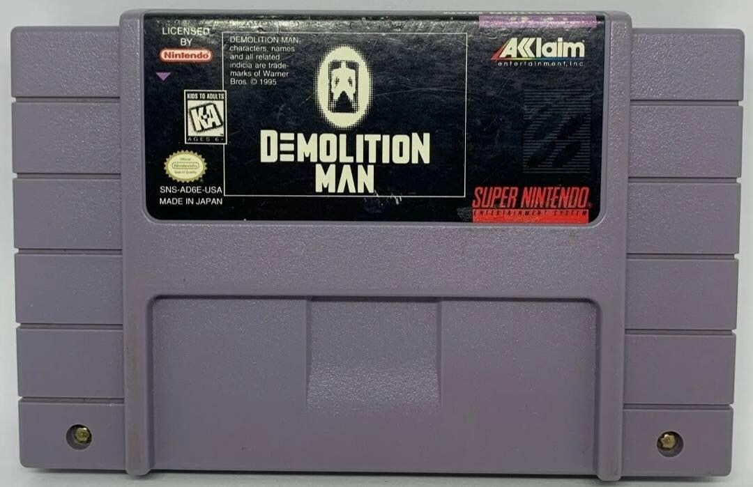 Demolition Man - SNES - Super Nintendo Ent. System NTSC Cartridge - Etsy