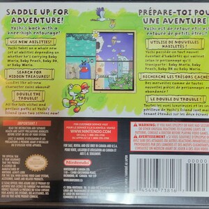 Authentic Yoshi's Island - Nintendo DS (2004) - CIB Manual + Inserts ...