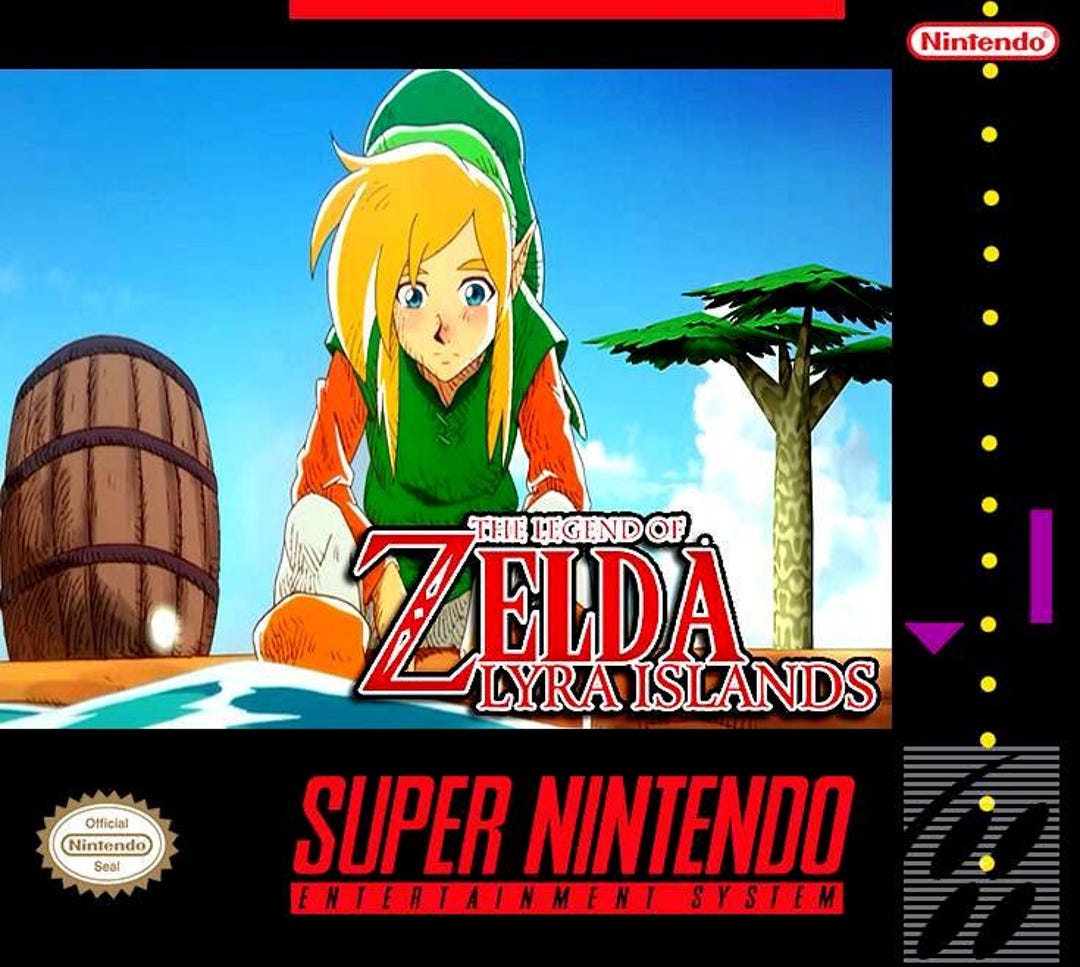 Popular Legend of Zelda Lyra Islands - SNES - Super Nintendo Ent ...