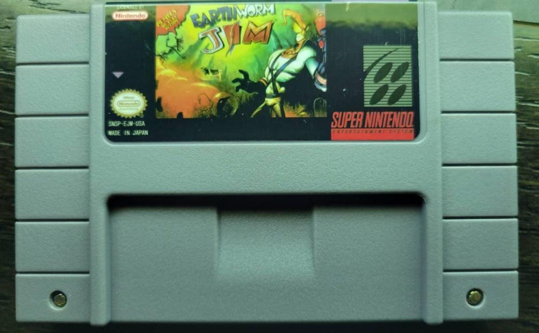 New Earthworm Jim - SNES - Super Nintendo Ent. System NTSC Cartridge - Etsy