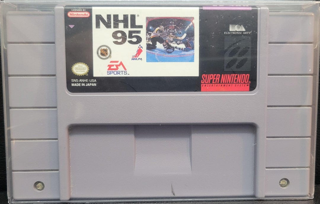 NHL 95 SNES Authentic Cartridge (super Nintendo Entertainment System ...