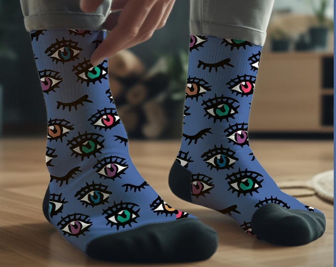 EVIL EYE Socks | Evil Eyes | Nazar Eye | Fun Socks | Novelty Dress ...