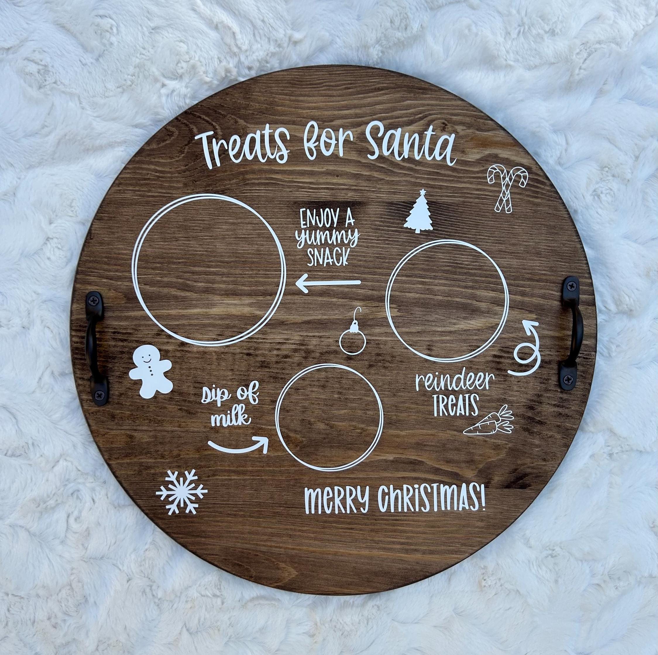 Personalized Treats for Santa Board: Custom Christmas Eve Tray - Etsy