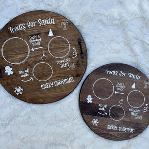 Personalized Treats for Santa Board: Custom Christmas Eve Tray - Etsy