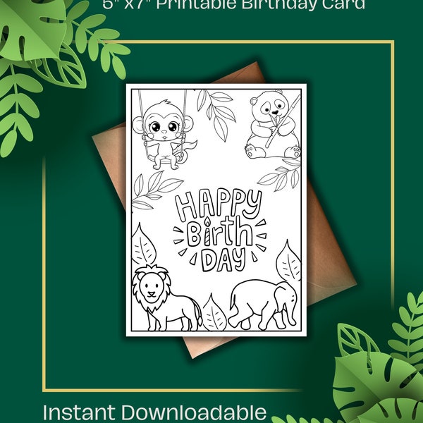 Happy Birthday 8x11 Printable - Etsy