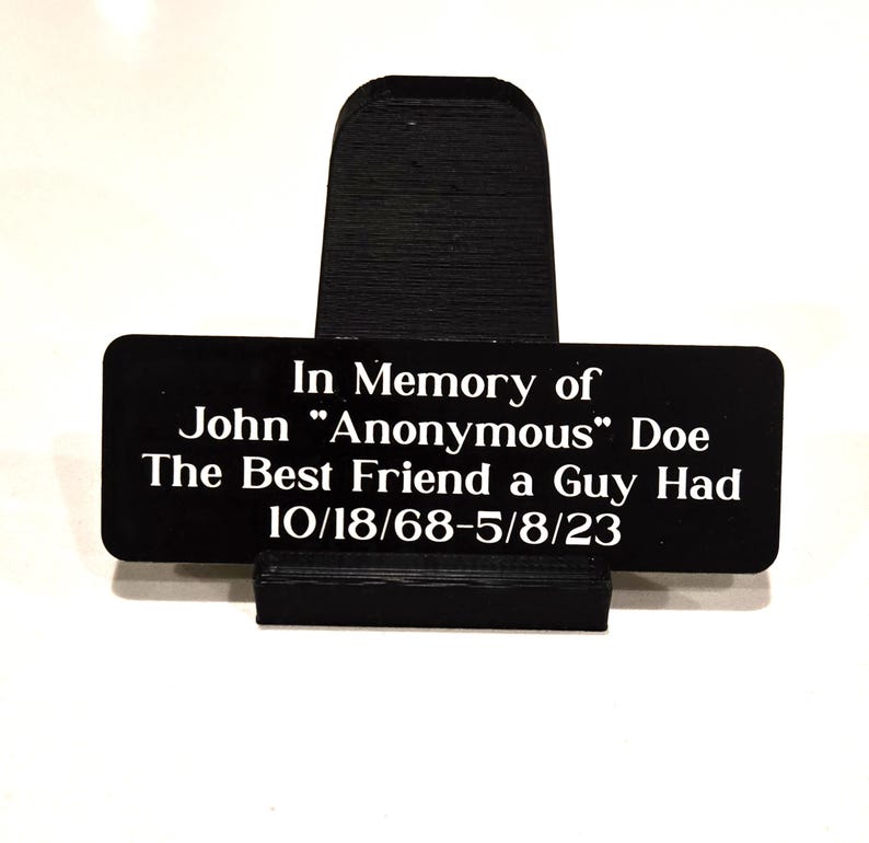 Custom Engraved Metal Nameplates – Black Aluminum ID Tags, Adhesive ...