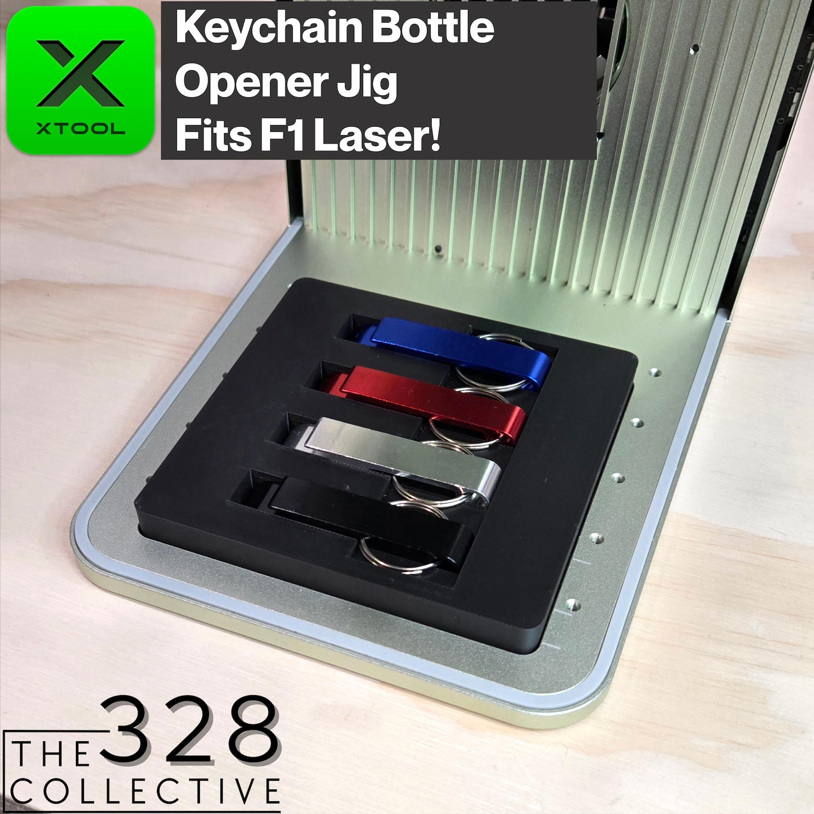 Xtool F1 and F2 Laser Jig Multipack, XCS File, Multiple Color Options ...