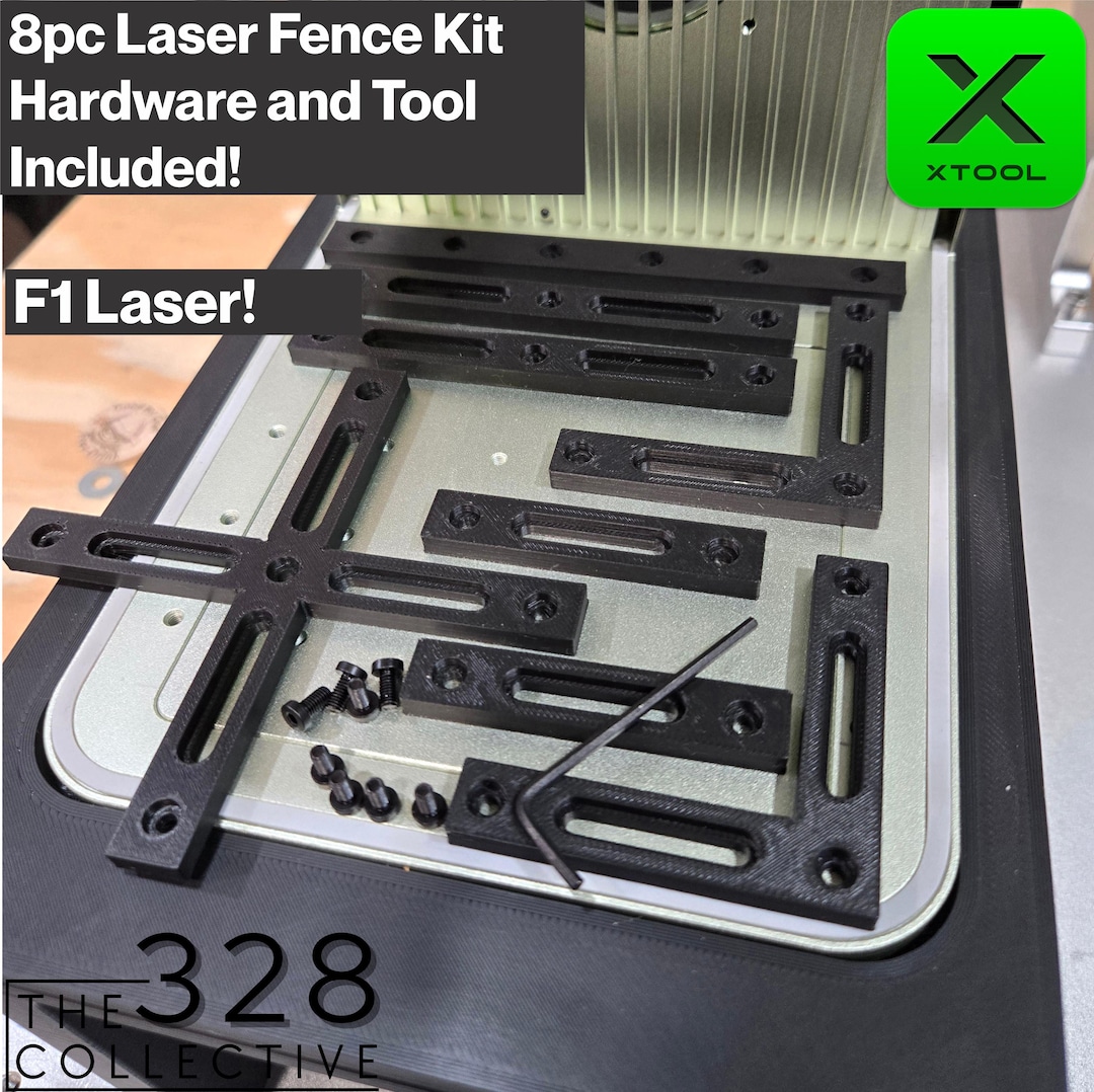 Xtool F1, F2, F1 Ultra, F2 Ultra Laser Engraver Fence Kit, Fixture ...