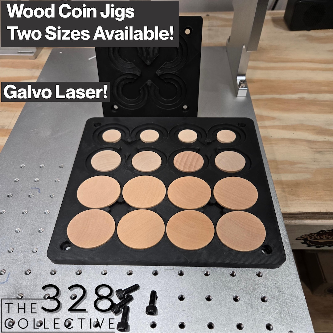 Galvo Laser Wood Coin Laser Jig, Fiber Laser, C02 Laser, Lightburn ...