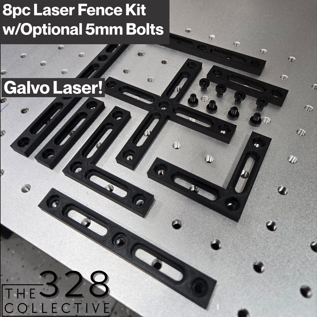 Laser Engraver Fence Kit for Commarker, Fixture, Guides, 8 Pieces ...