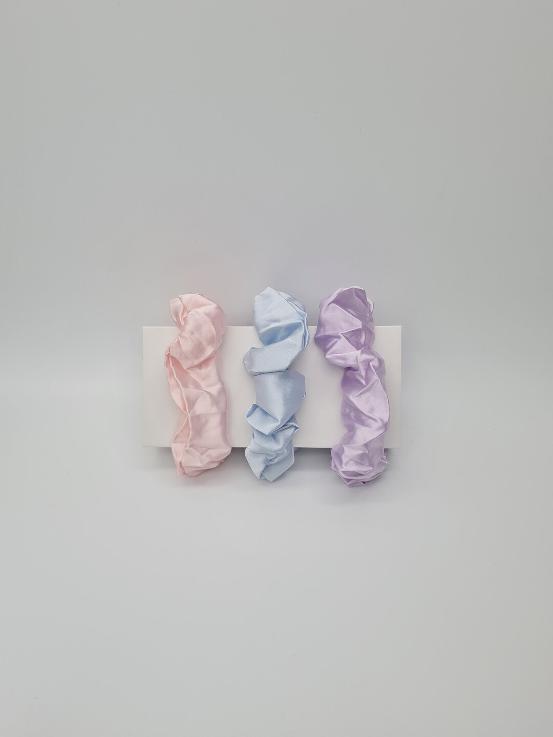 3pc Satin Hair Ties – Soft, Gentle, and Stylish Hair Accessories, No ...