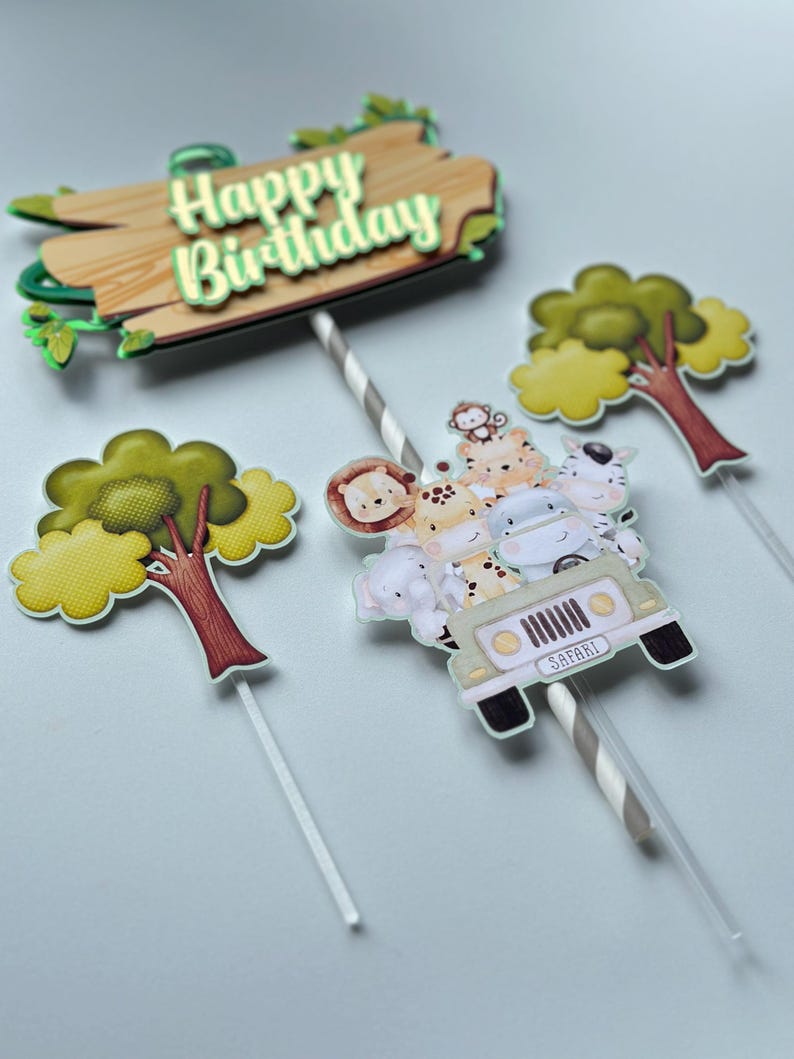 Safari Cake Topper - Etsy