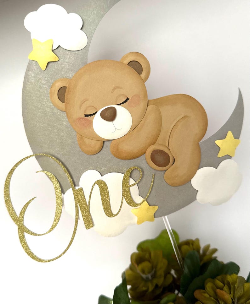 Teddy Bear Cake Topper - Etsy