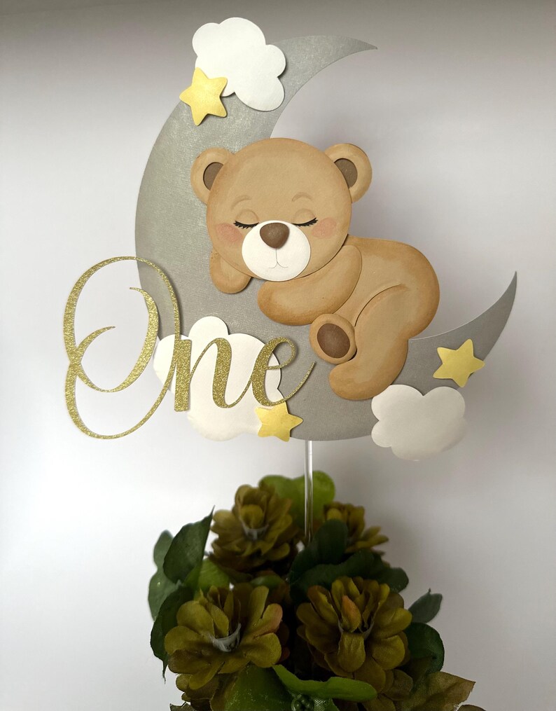 Teddy Bear Cake Topper - Etsy