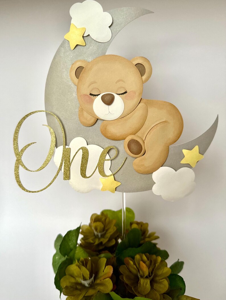 Teddy Bear Cake Topper - Etsy