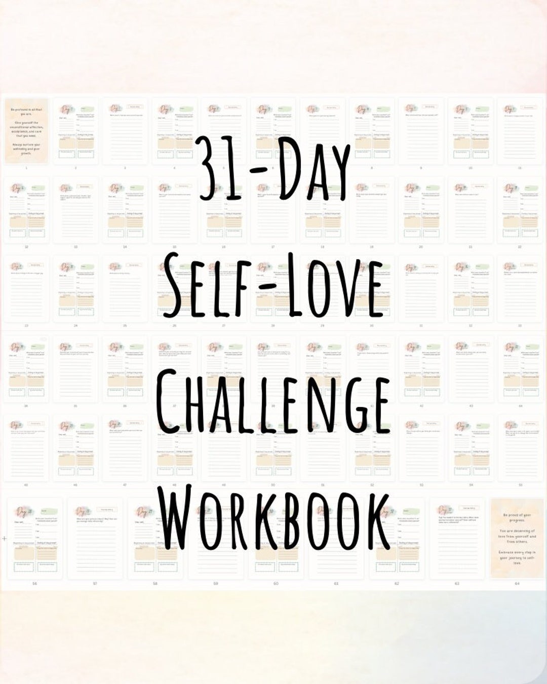 31 Day Self-love Journaling Challenge Printable Workbook | Self-love ...
