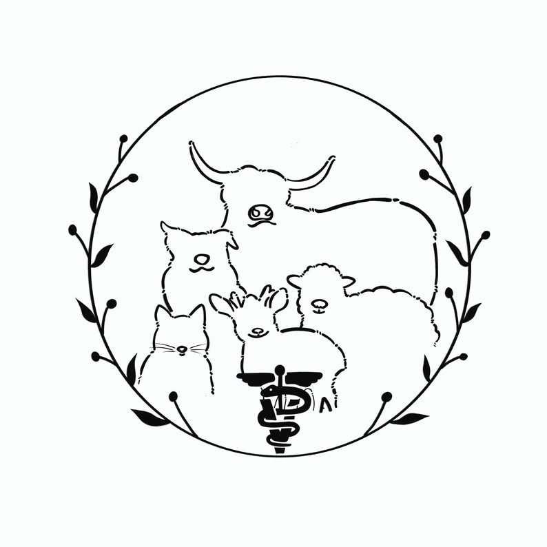 Vet School Logo in PNG - Etsy