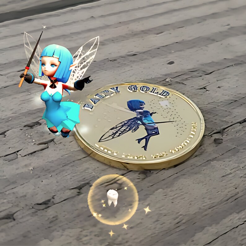 Tooth Fairy Coin - Metal Coin, Augmented Reality, Free App, Magical ...