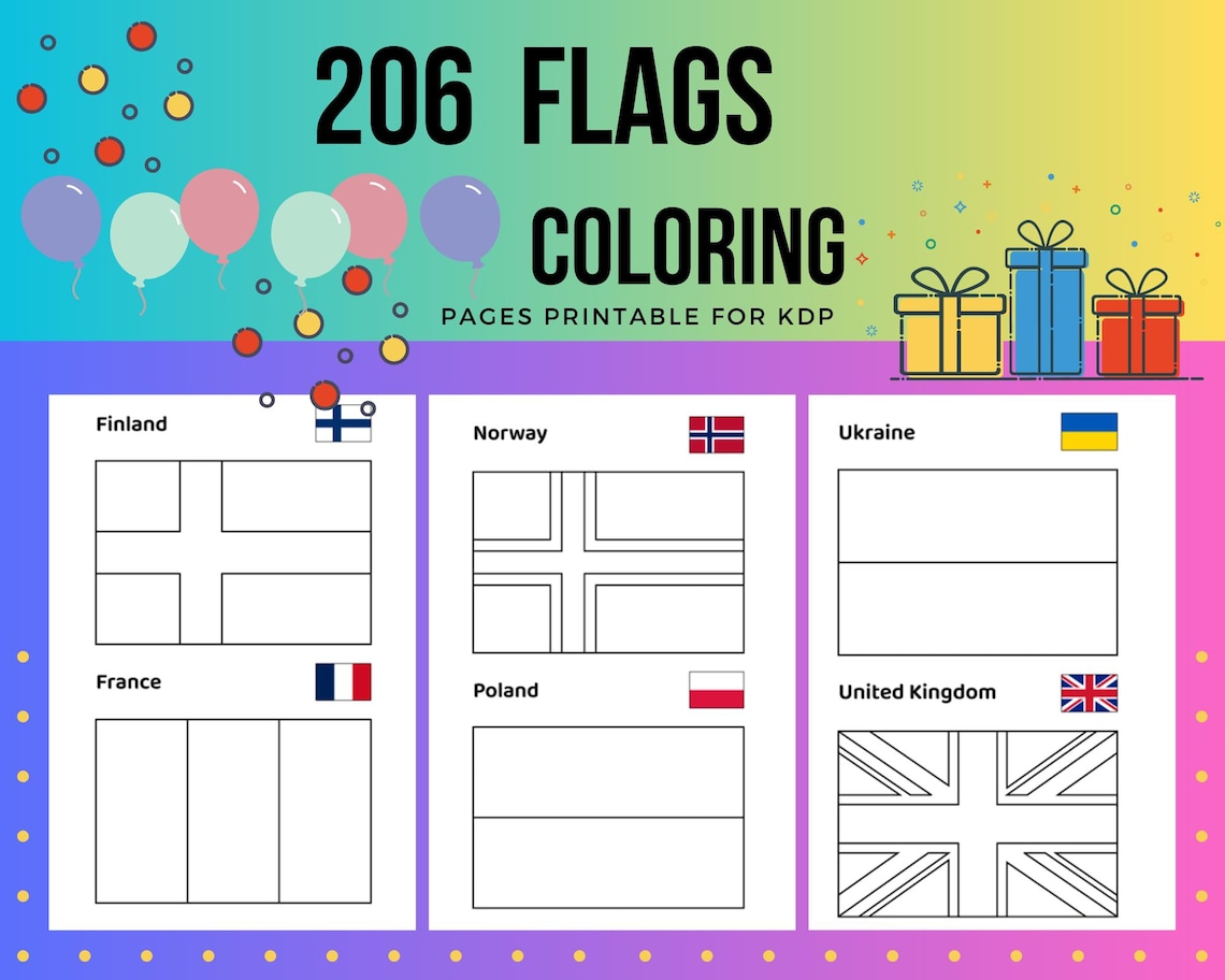 Flags Coloring Pages Printable for Kids, Coloring Pages Printable for ...