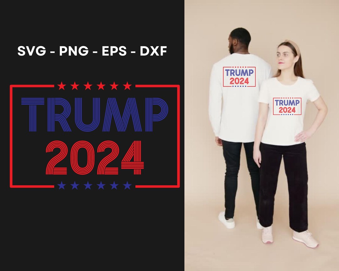 Trump 2024 Design Stripes - PNG, SVG, EPS, Dxf Files Trump Png - Etsy