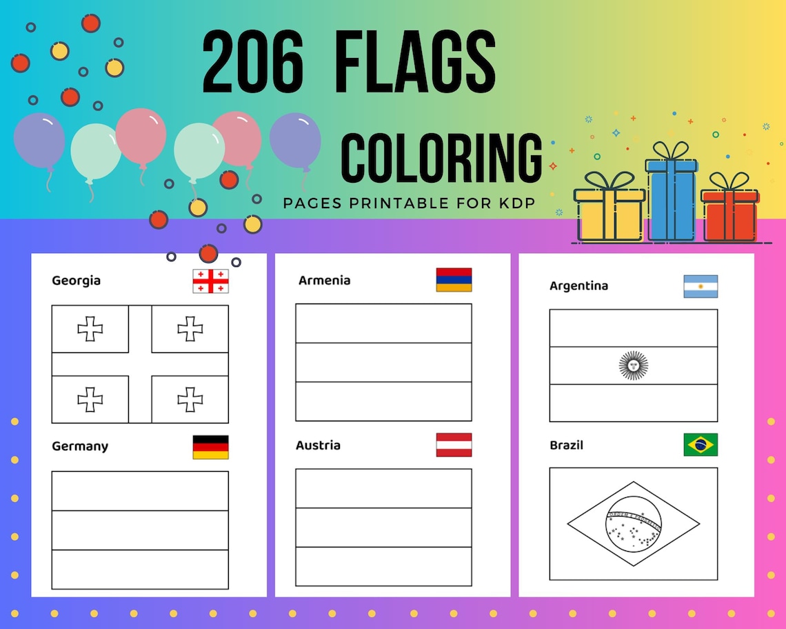 Flags Coloring Pages Printable for Kids, Coloring Pages Printable for ...