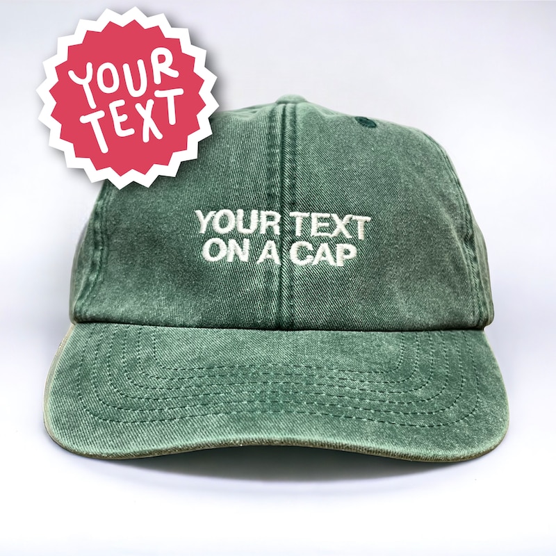 Green Low Profile Cap - Etsy UK