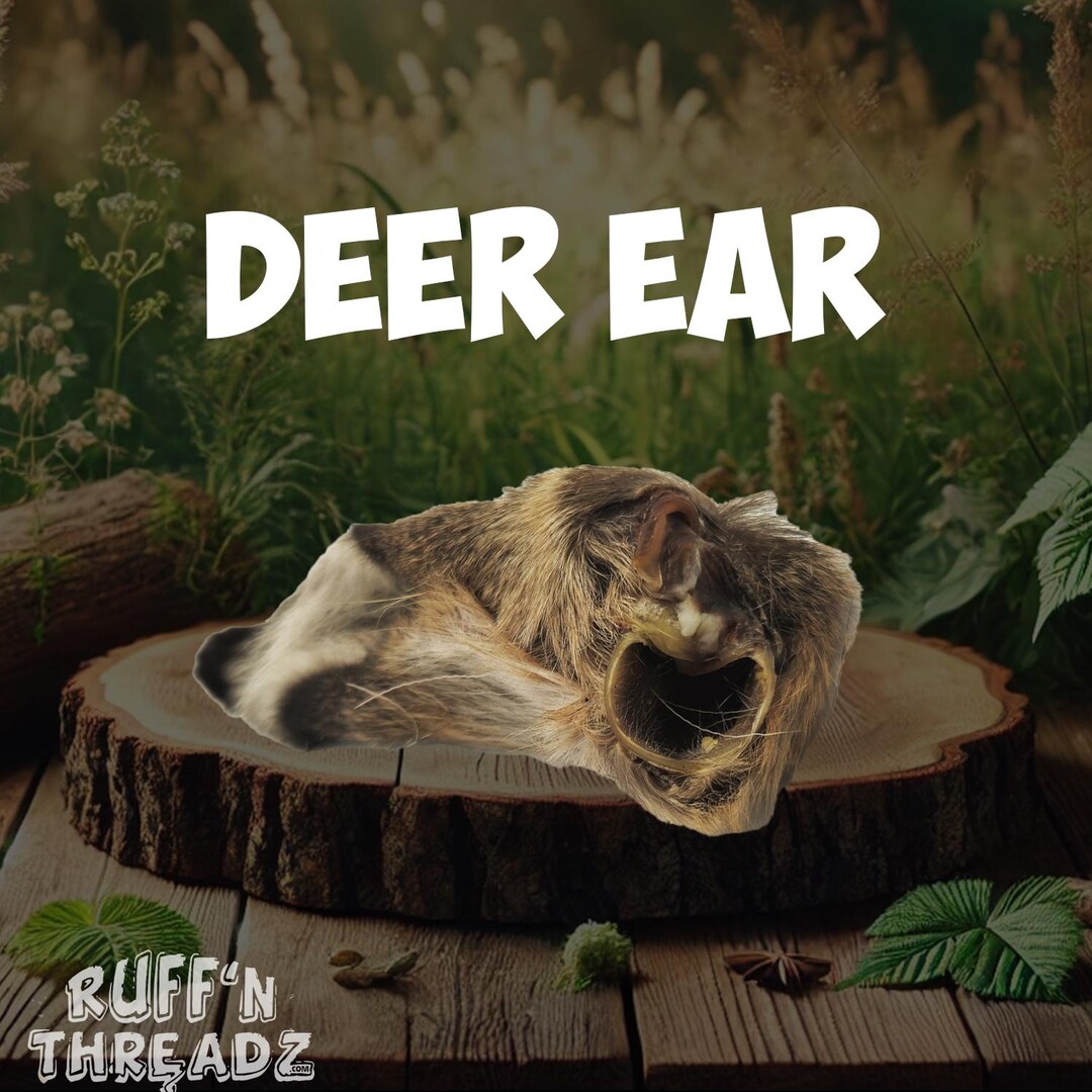Organic Dog Ear of the Deer - Natural Dog Ear Chew for All Dogs - Etsy