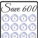 Updated Save 600 A6 Savings Challenge Download, Printable, PDF Budget ...