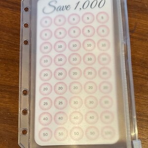 Save 1,000 | A6 Savings Challenge - Download, Printable, PDF - Budget ...