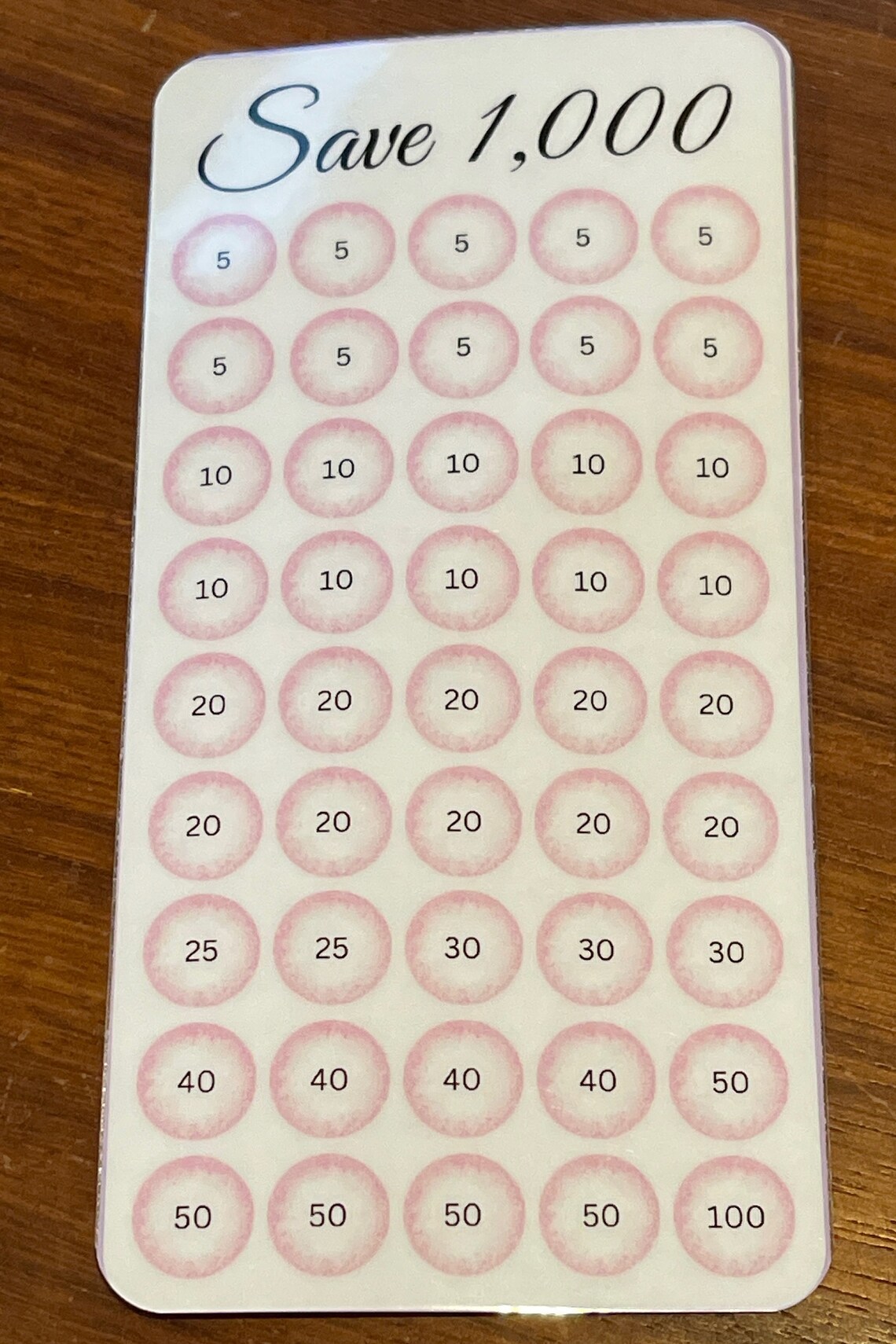 Save 1,000 A6 Savings Challenge Download, Printable, PDF Budget Savings ...