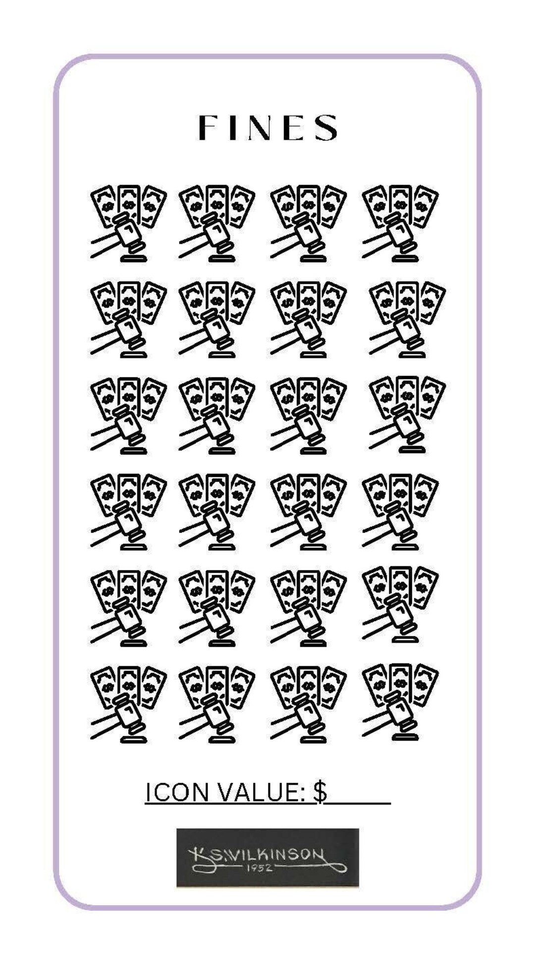 FINES | A6 Savings Tracker, Simple, Download, Printable, PDF - Budget ...