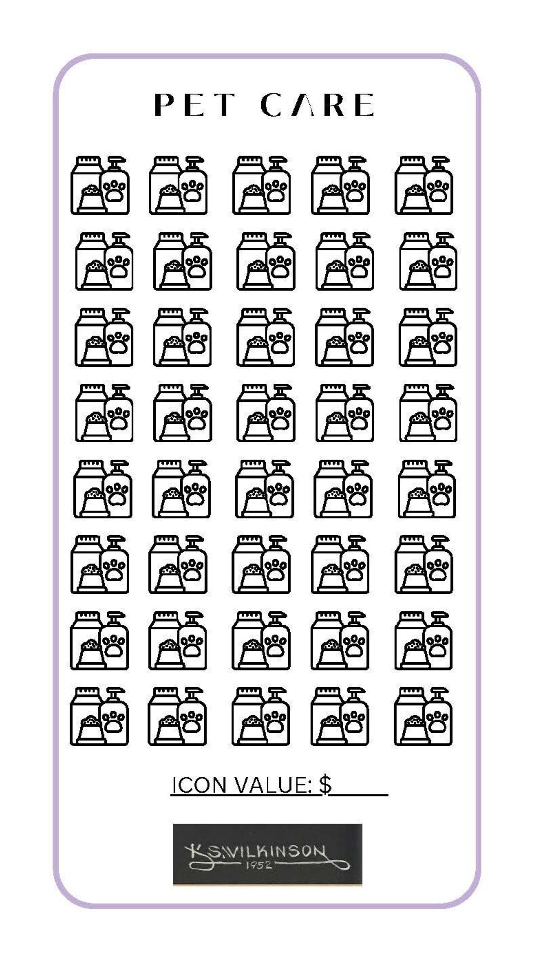 PET CARE A6 Savings Tracker, Simple, Download, Printable, PDF Budget ...