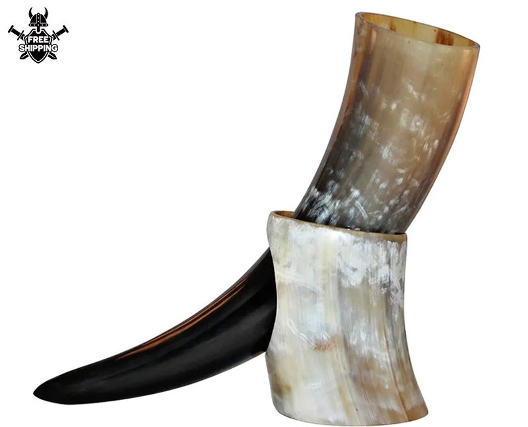 Handcrafts Viking Drinking Horn Vintage Medieval Horn With - Etsy