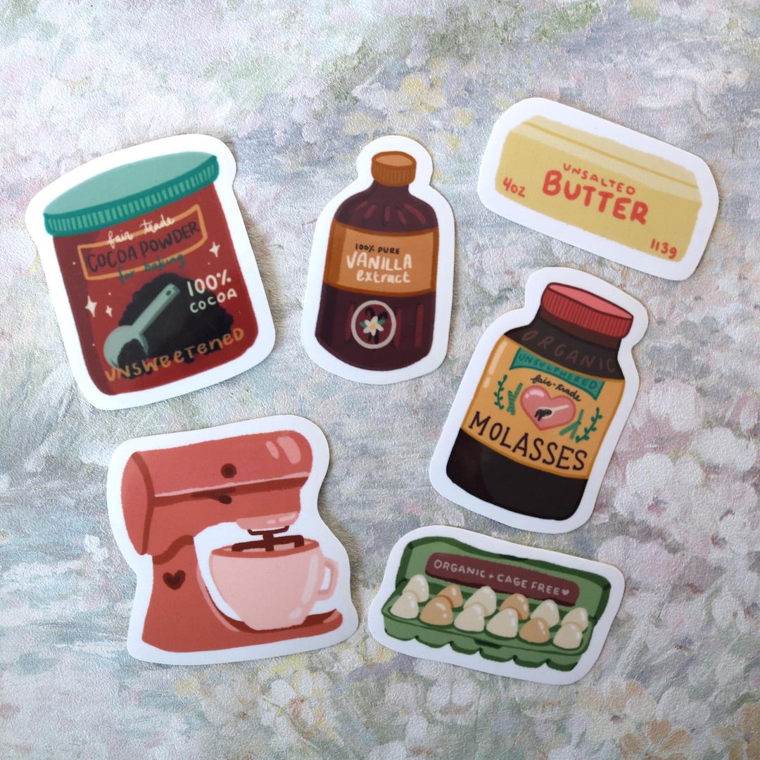 Baking Stickers, Cute Baking Sticker, Cooking Sticker, Pink Kitchen Aid ...