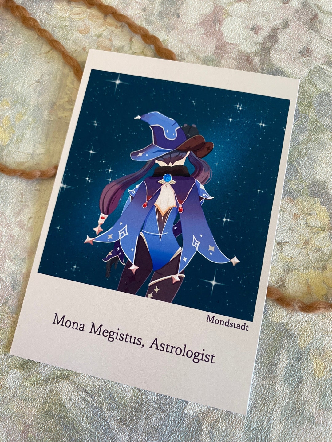 Mona Megistus Art Print Genshin Impact Art Print Mona - Etsy