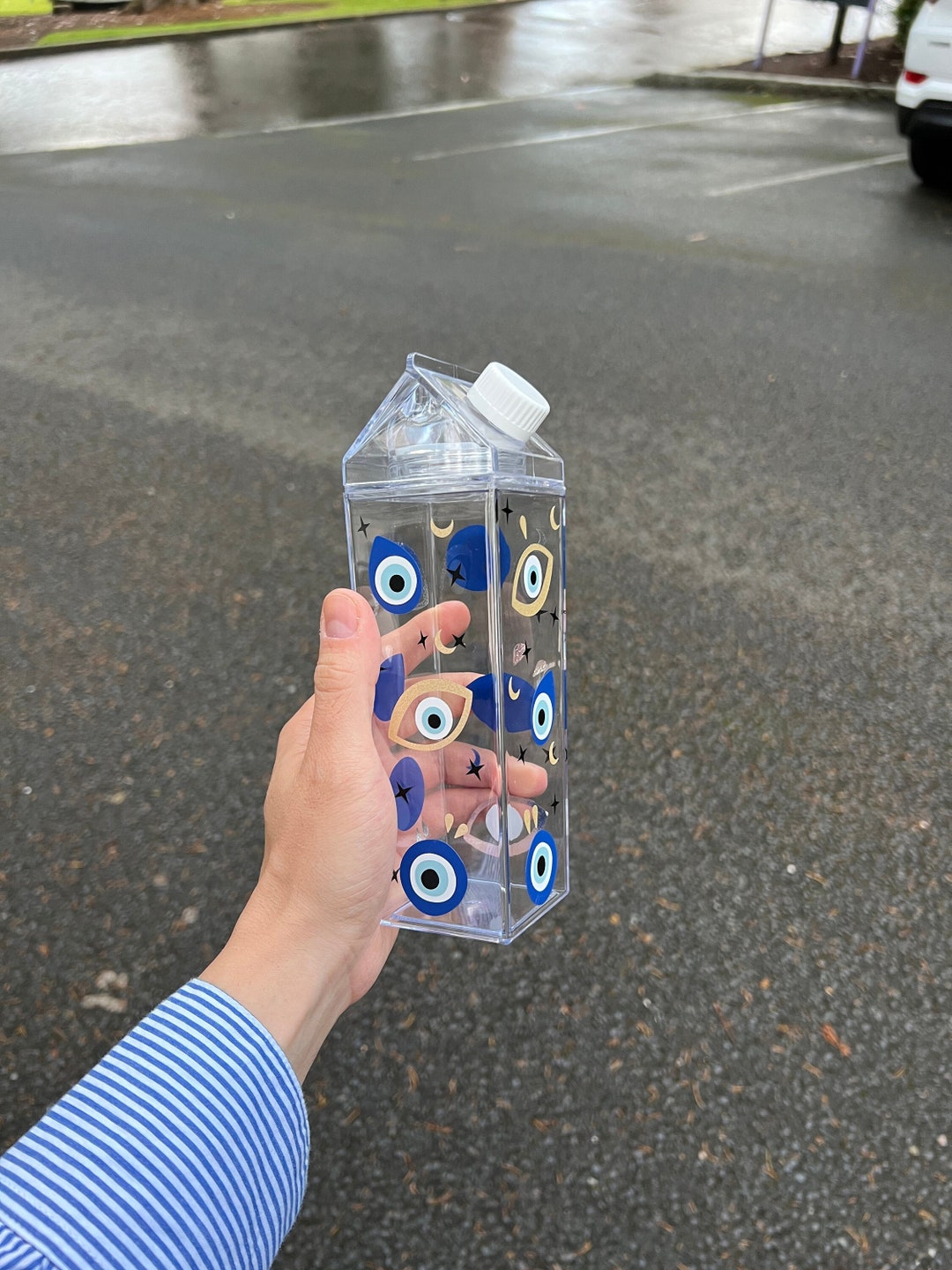 Evil Eye Carton, Milk Carton Greek Eye, Eyes Milk Water Bottle Gift ...