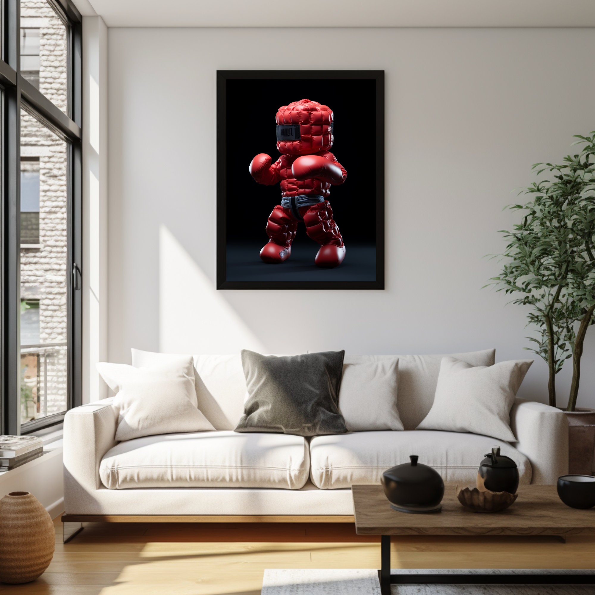 8 Bit Poster Boxing, Puffer, Ultra Detailed Poster, Champion, Lego ...