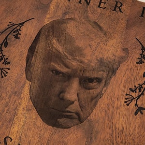 DONALD TRUMP MUGSHOT Beautiful Engraved Board Meme - Etsy