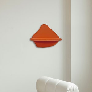 Decorative Wall Shelf, Abstract Shapes, Colorful and Wavy Plant Shelves ...