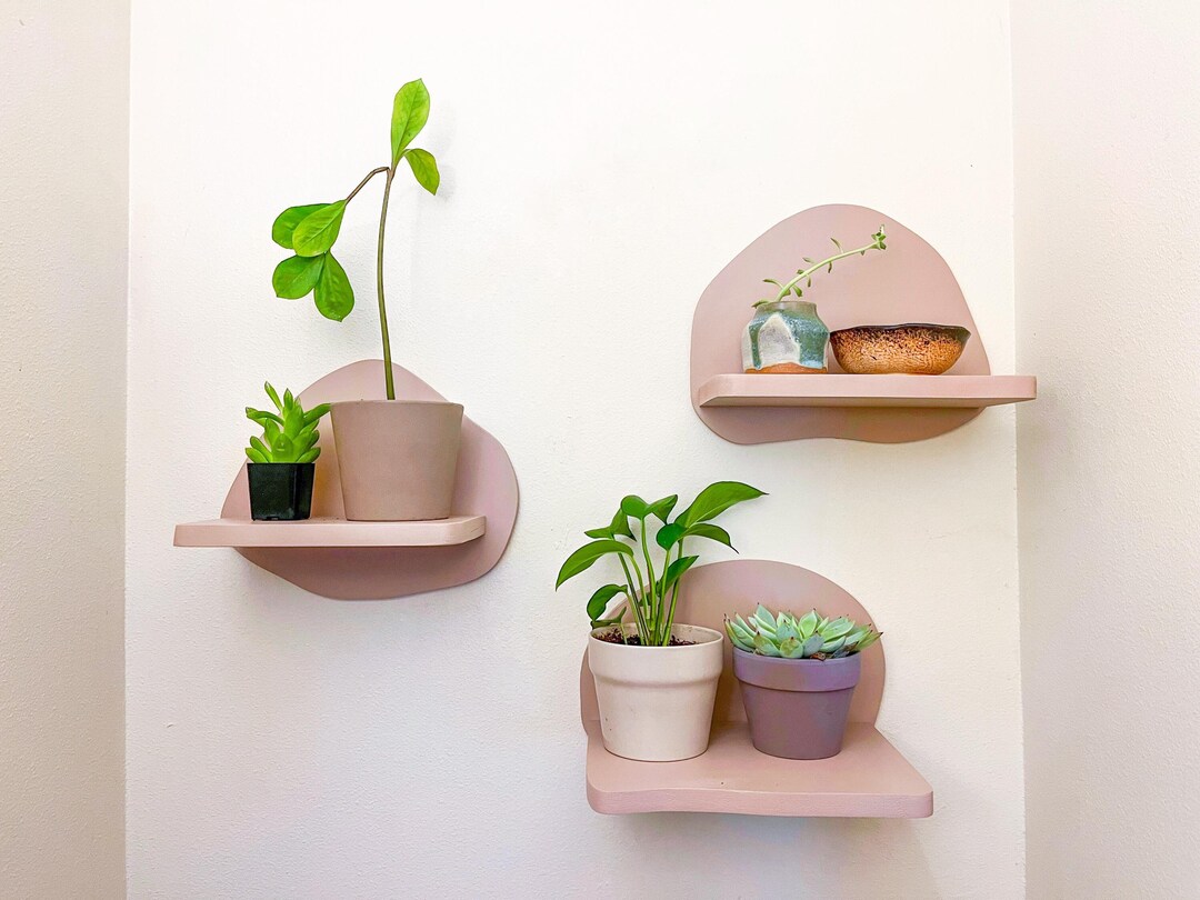 Decorative Shelf Shapes for Wall Storage, Plants, Books, Succulents and ...